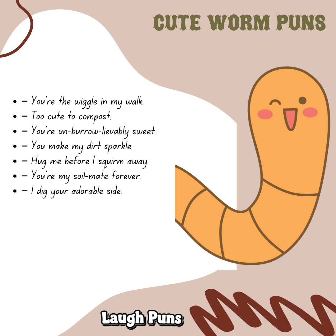 400 Worm Puns: Short, Cute, Love, One-Liners, captions & Names for kids ...
