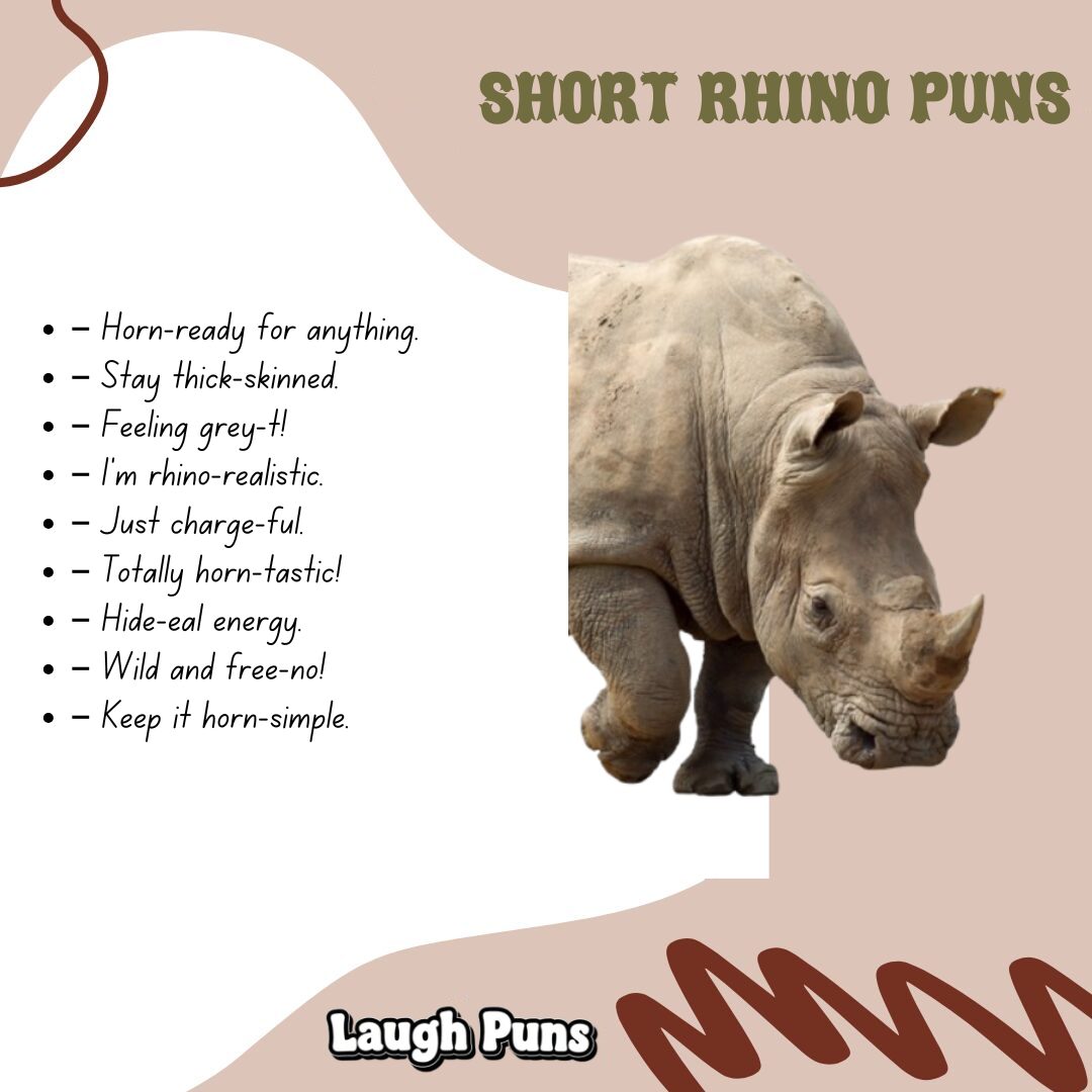 400 Rhino puns: love, Short, Cute, Funny, birthday One-Liners ...
