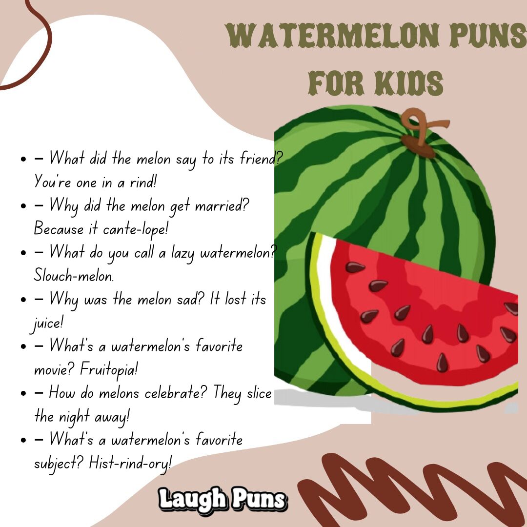 350 Watermelon Puns: Short, Funny, Love, Cute One-liners Captions For ...