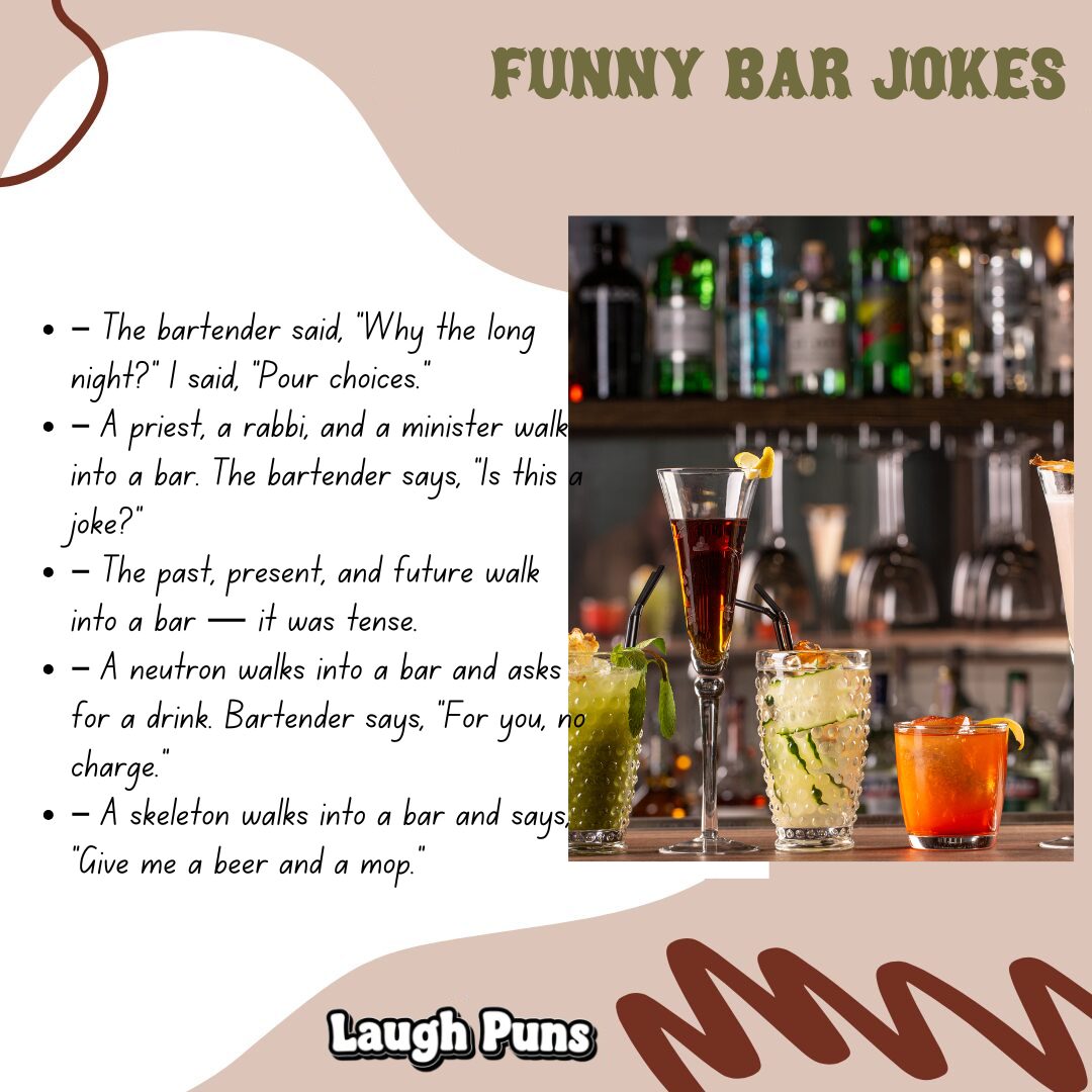 300 Best Bar Jokes: Short, Funny, Dirty One-liners & Animal For adults ...